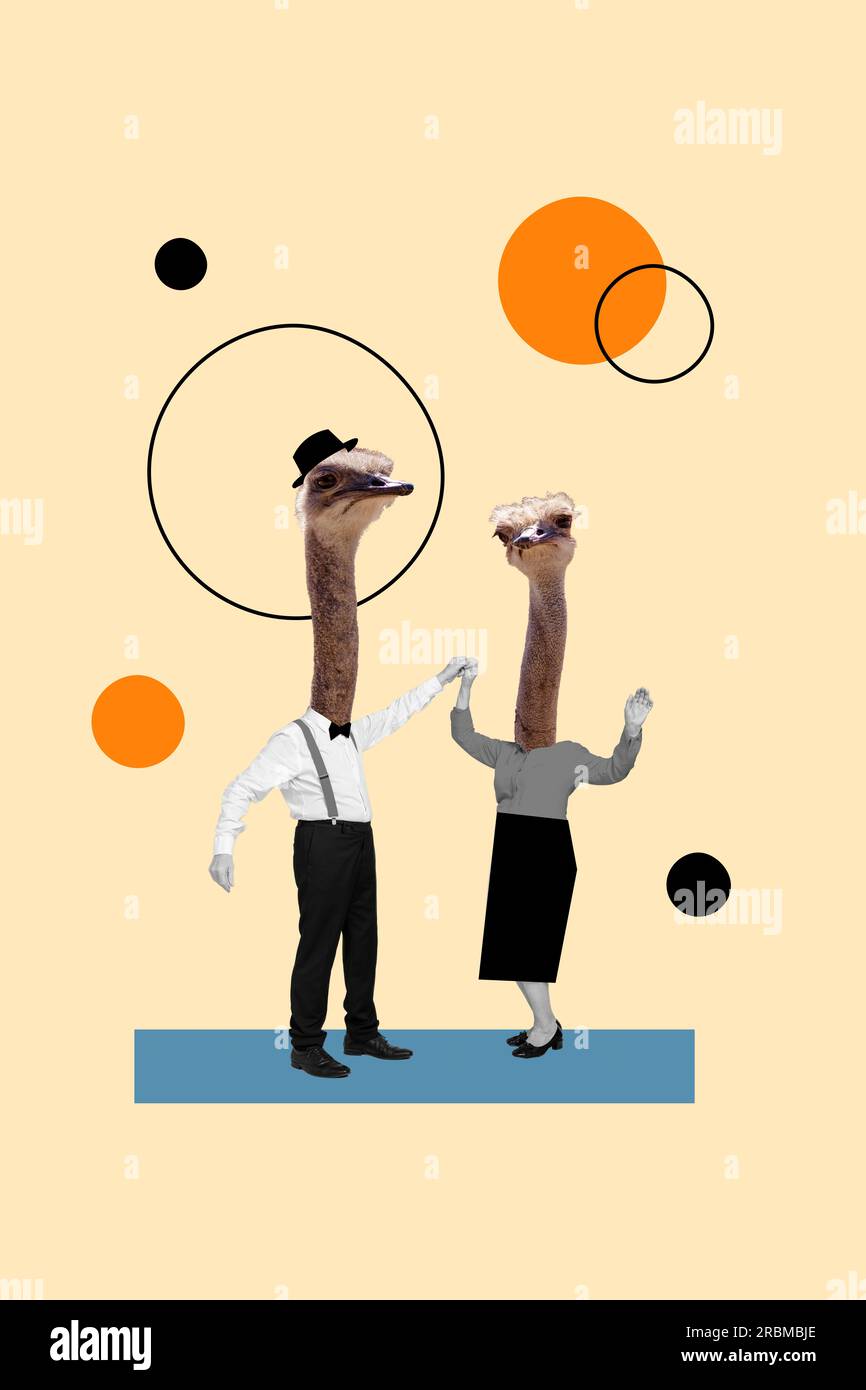 Picture image collage sketch of friends fantasy creature dancing ...