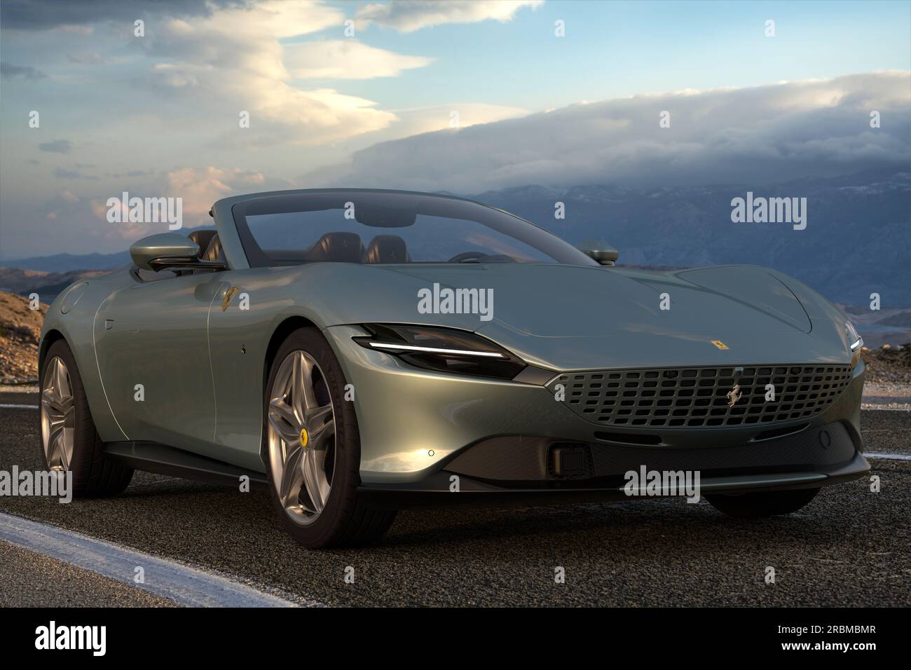Ferrari Roma Spider Stock Photo - Alamy