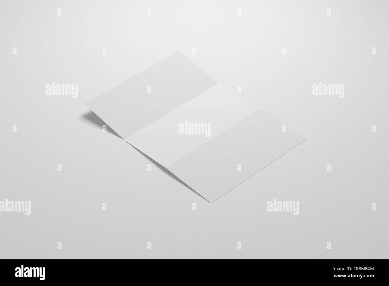 Blank Trifold Paper Leaflet, paper sheet Mockup, A4 page mock up ...