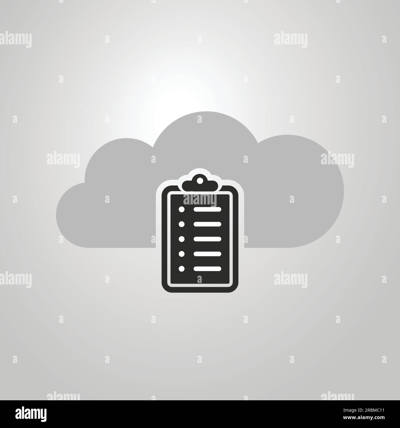 Cloud Computing Concept Design with Checklist Icon Stock Vector Image & Art - Alamy