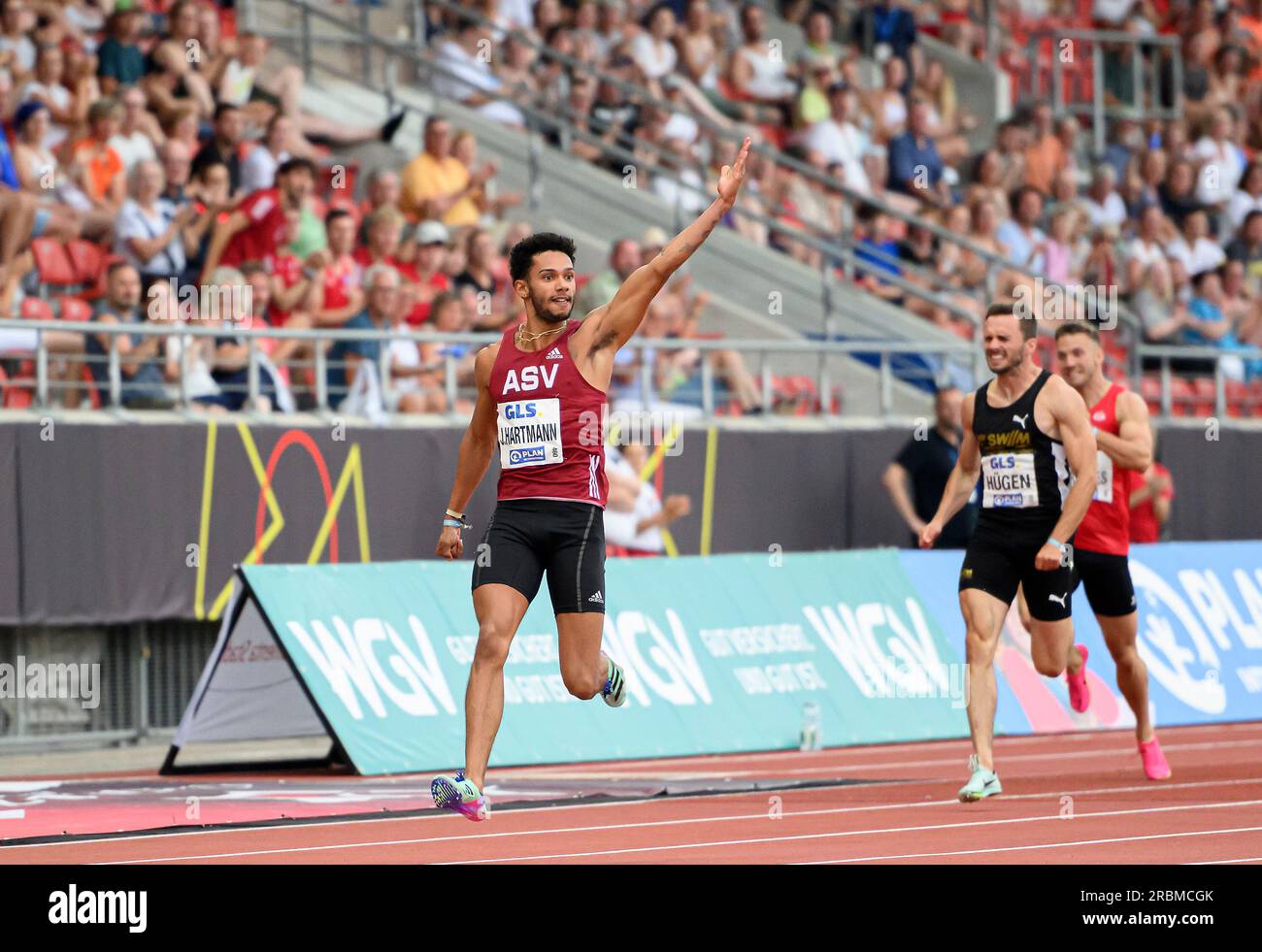 Kassel, Deutschland. 09th July, 2023. jubilation winner Joshua HARTMANN ...
