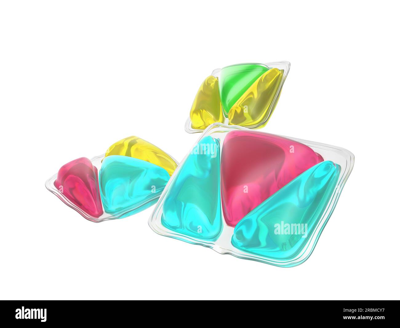 Laundry detergent pods, isolated on white background Stock Photo - Alamy