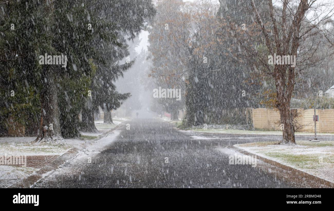 Johannesburg, South Africa - uncommon snowfall in the city in early ...