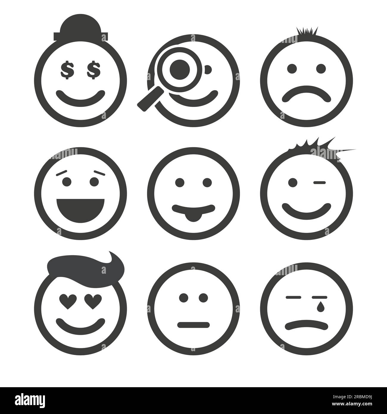 Funny face expressions Black and White Stock Photos & Images - Alamy