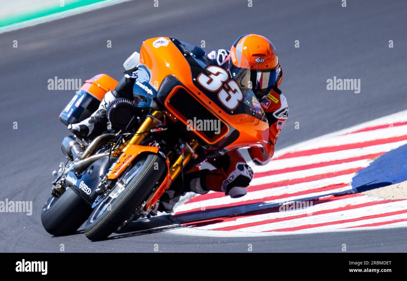 July 08 2023 Monterey, CA, U.S.A Kyle Wyman(33) coming out of turn (5 ...