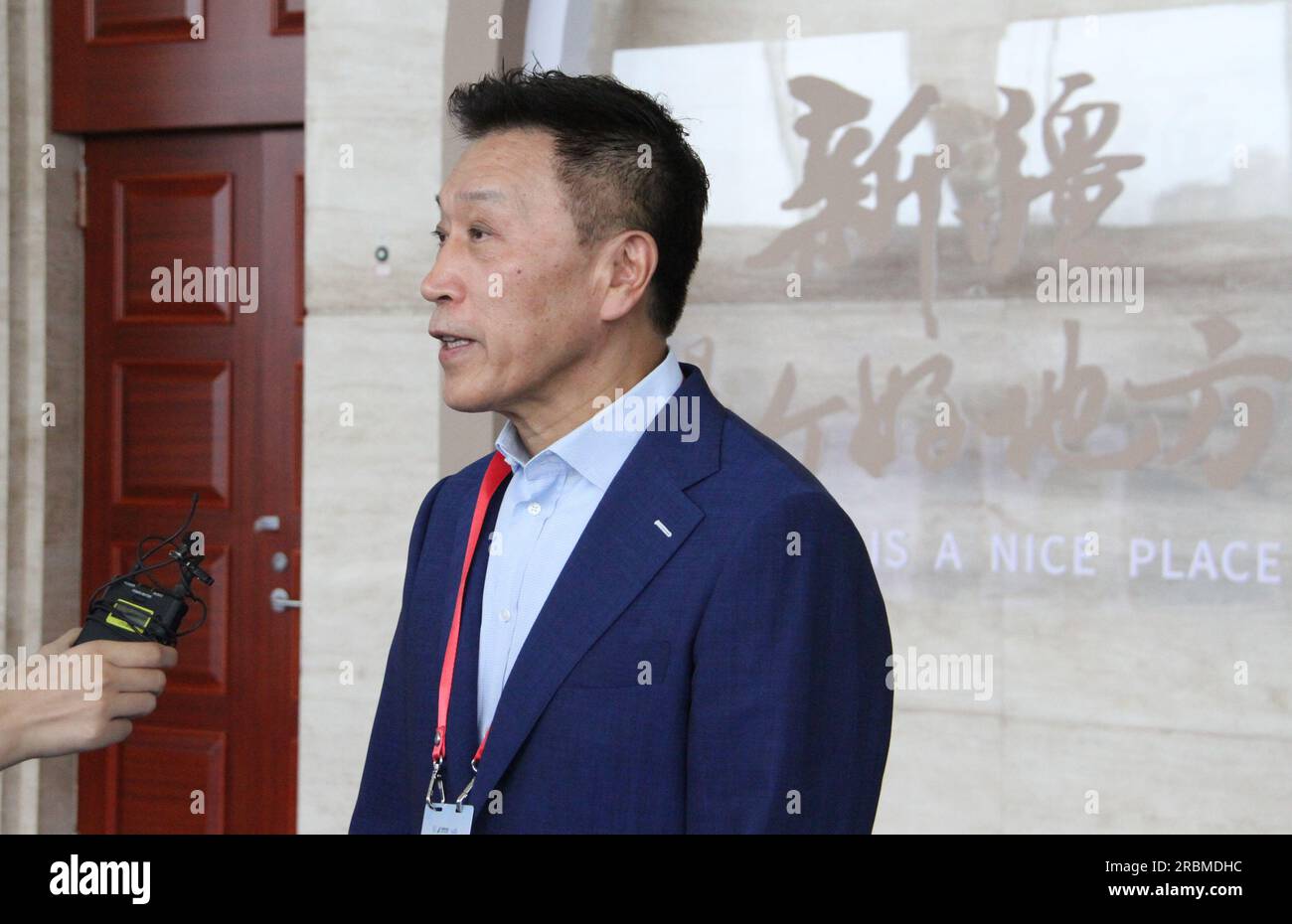 Urumqi, China's Xinjiang Uygur Autonomous Region. 6th July, 2023. Alvin Liu, executive vice ...