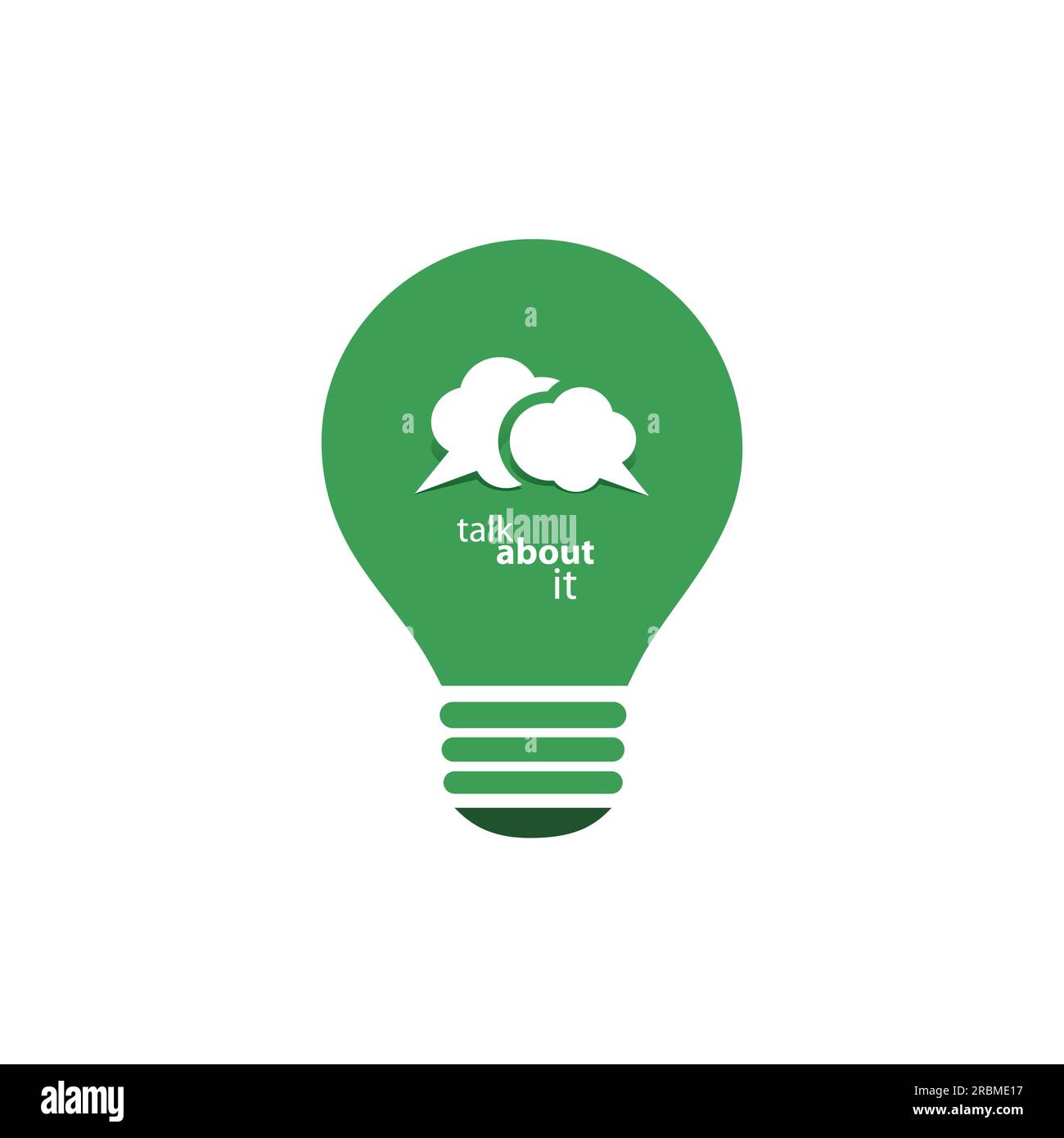 Green Eco Energy Concept Icon - Talk About Sustainable Development - Speech Bubble Inside a ...
