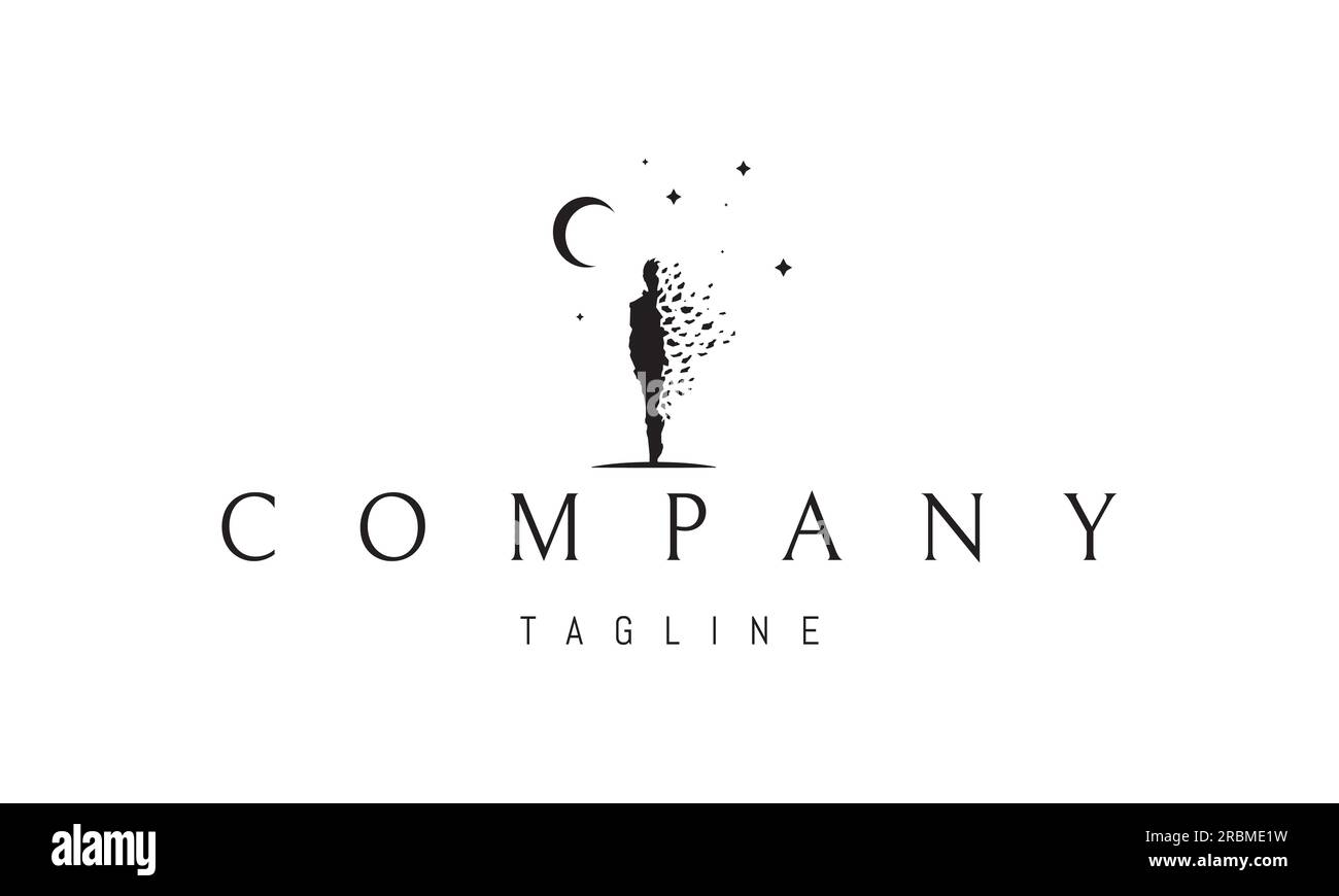 Vector logo on which an abstract image personifies the statement ...