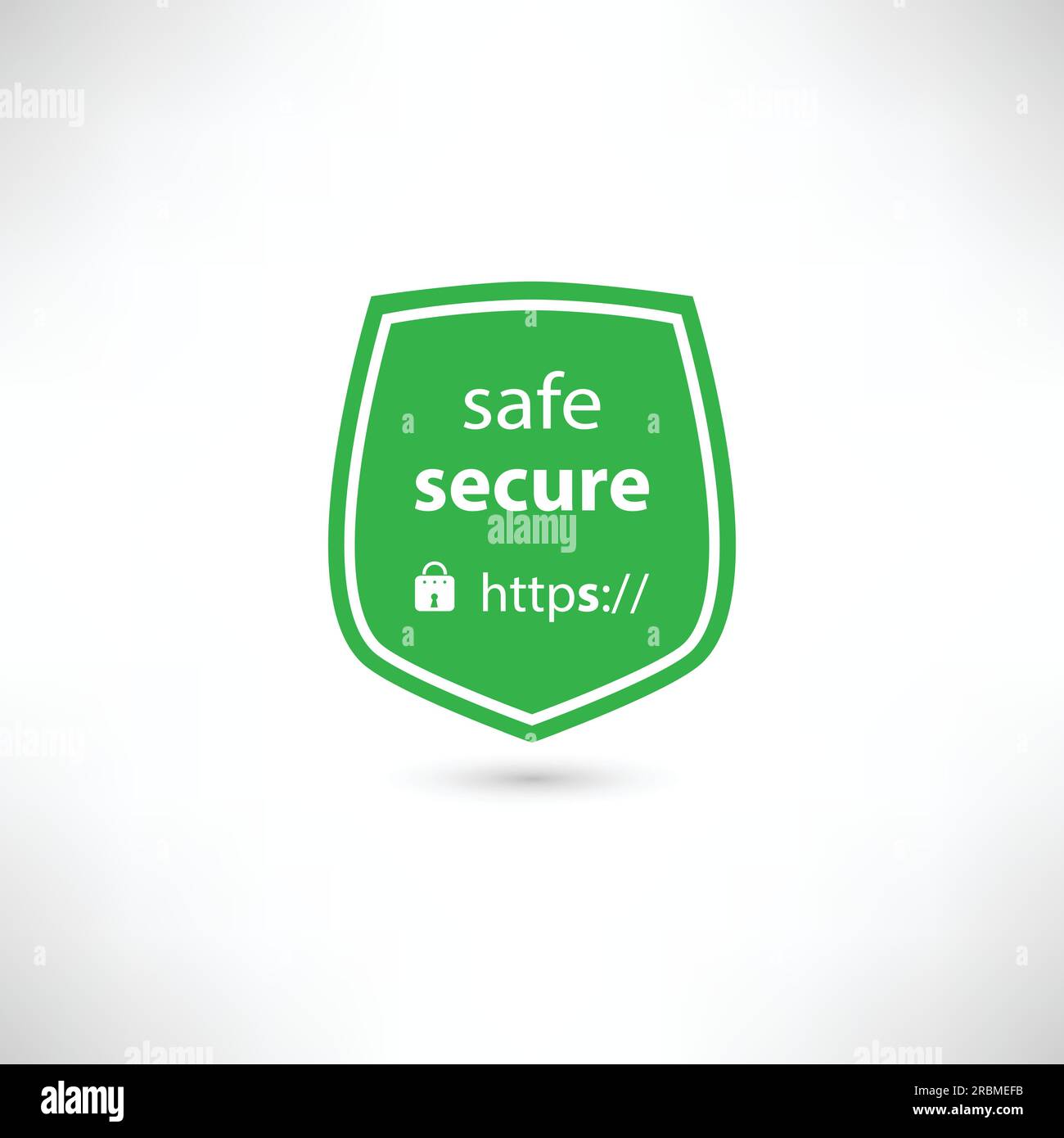 Secure Website Certificate Badge Stock Vector Image & Art - Alamy