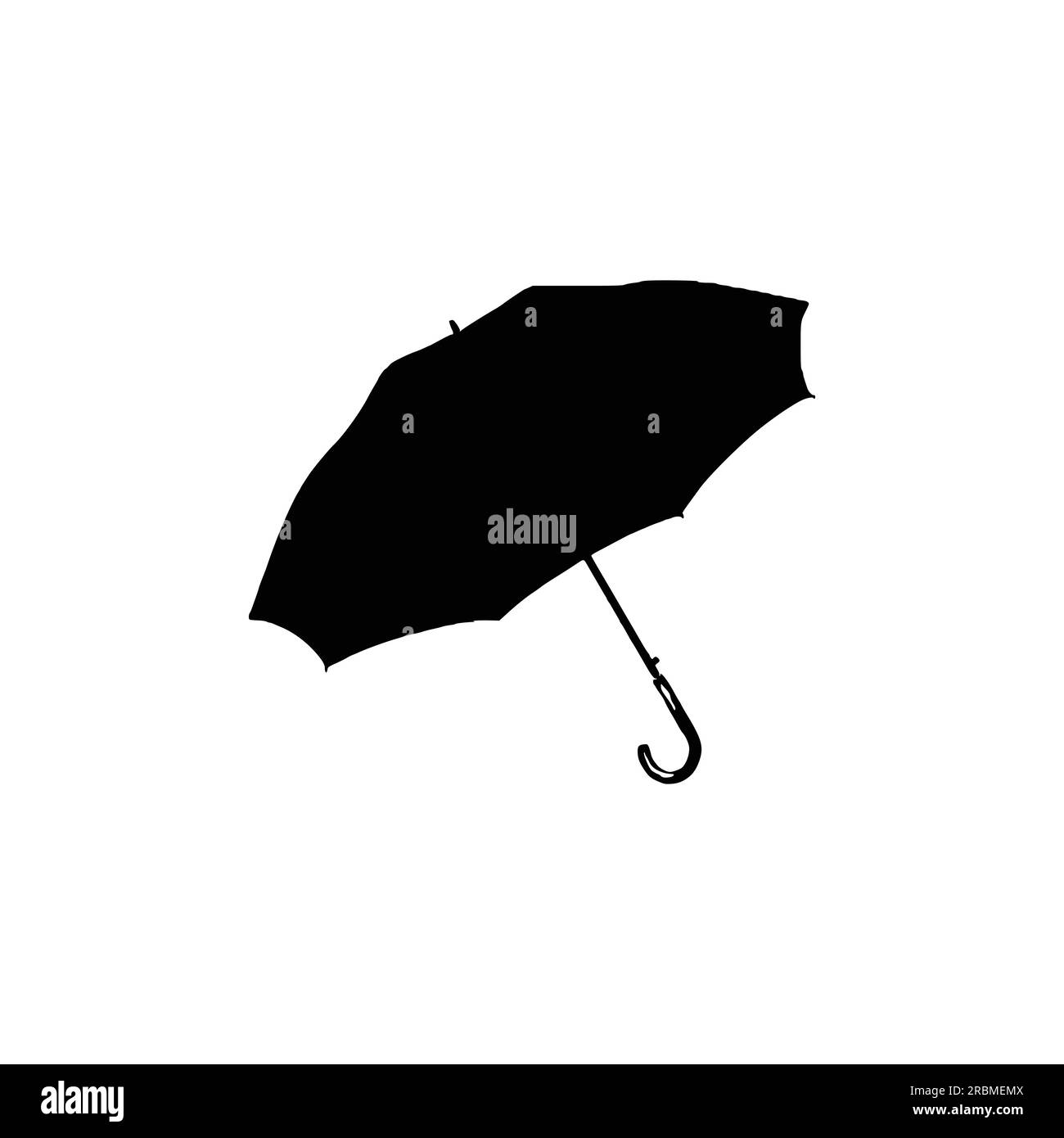 Umbrella silhouette , Black umbrella isolated on white background Stock ...