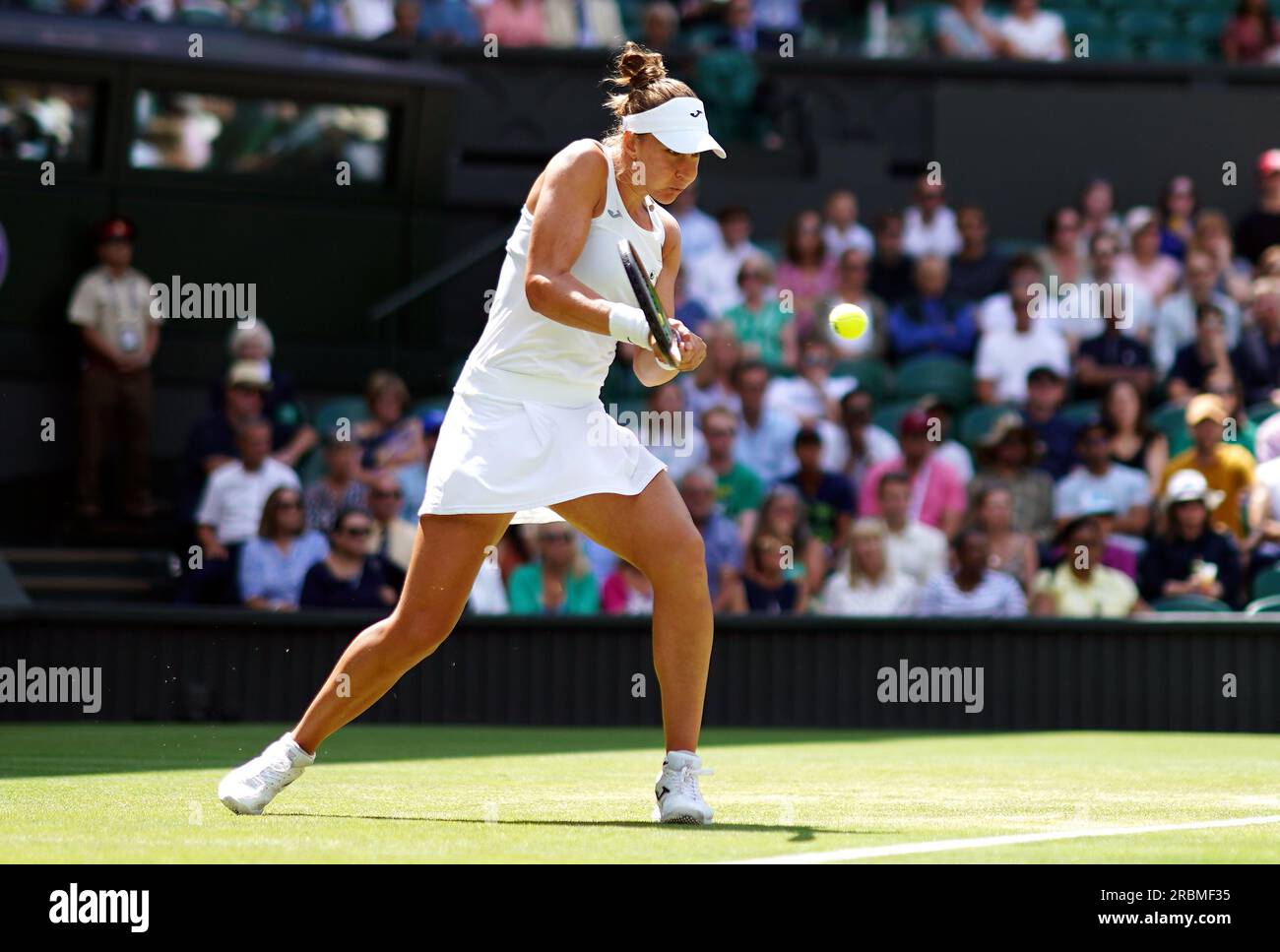 Beatriz Haddad Maia in action against Elena Rybakina (not pictured) on ...