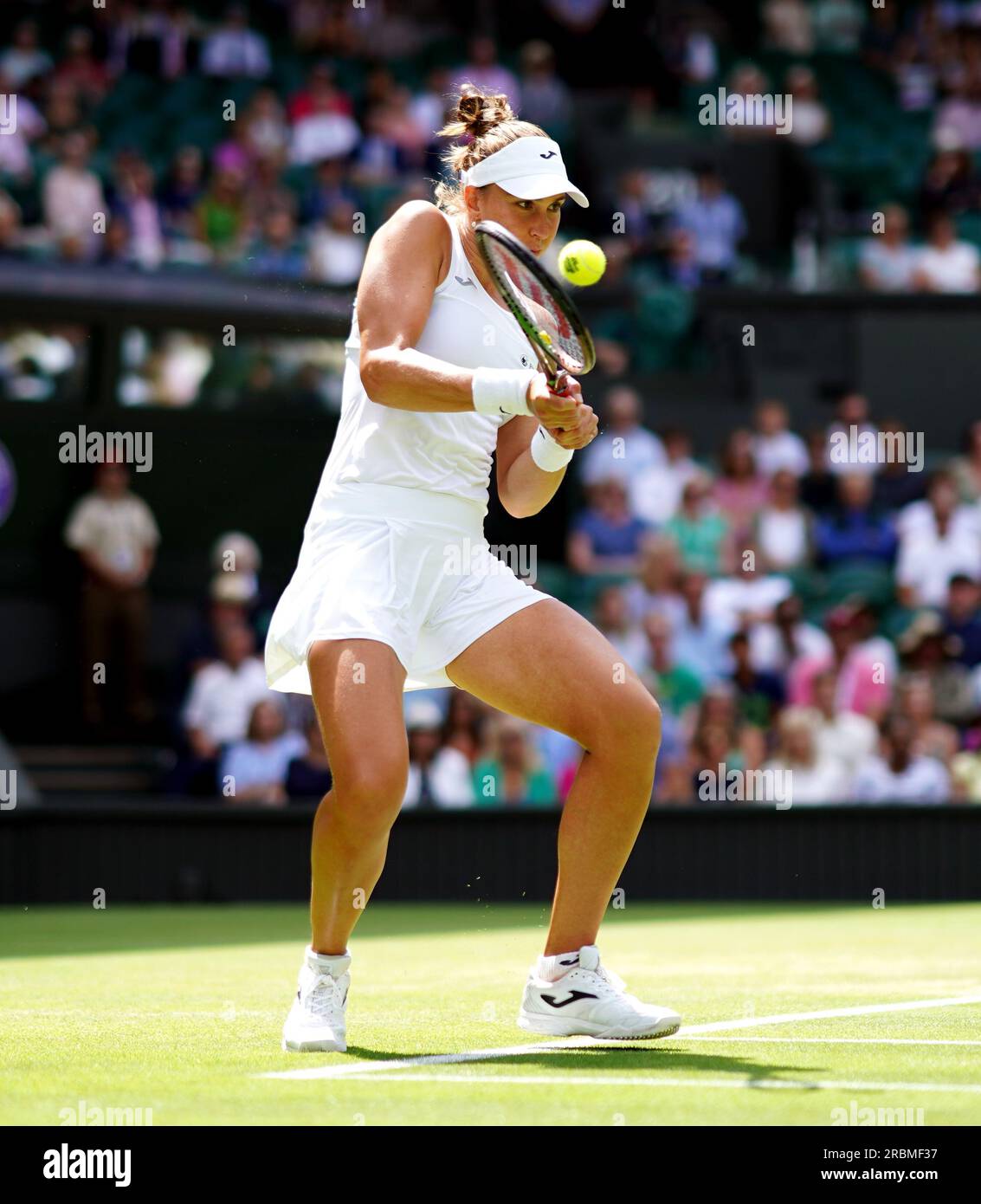 Beatriz Haddad Maia in action against Elena Rybakina (not pictured) on ...