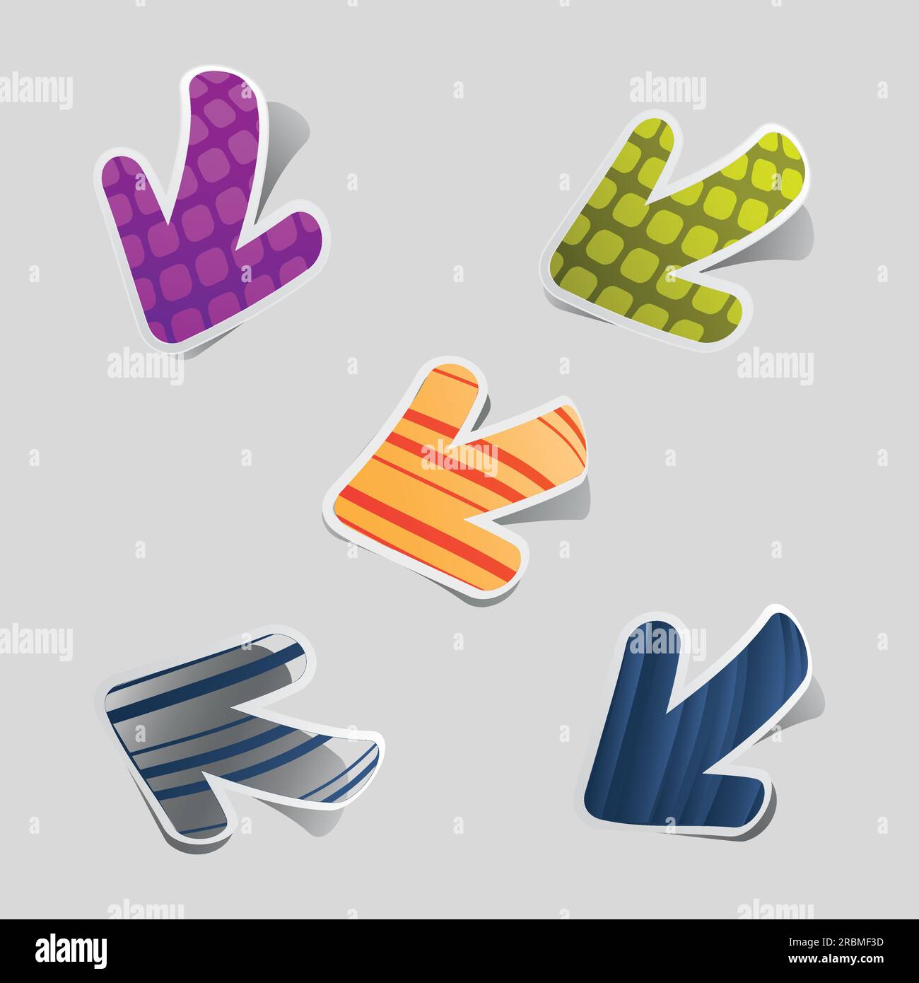 3d arrows set Stock Vector Image & Art - Alamy