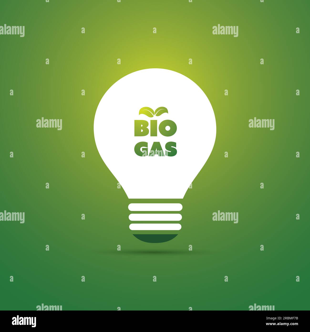 Bio Gas Energy Concept Design - Bulb Icon Stock Vector Image & Art - Alamy