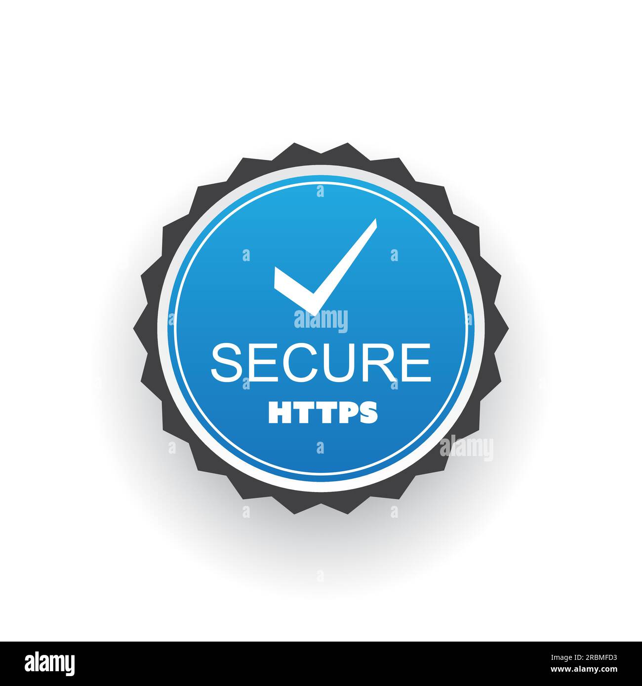 Secure Website Certificate Badge Stock Vector Image & Art - Alamy