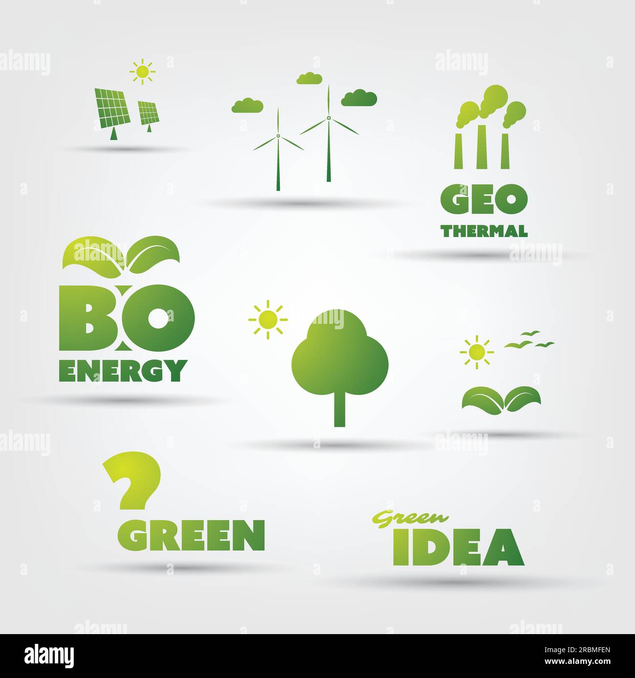 Eco Icon Set with Labels Stock Vector Image & Art - Alamy