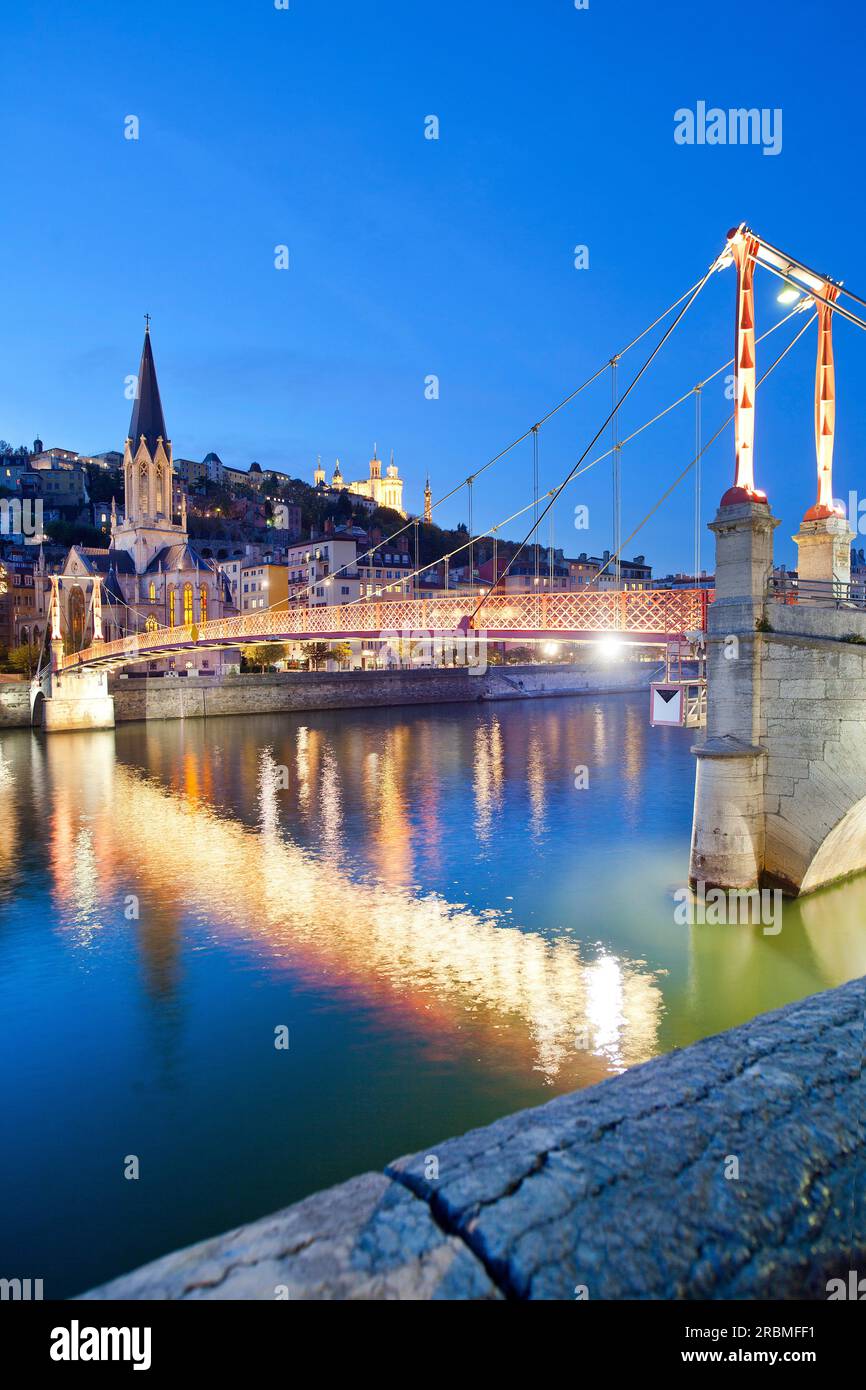 Pont San George, Lyon, France Stock Photo - Alamy