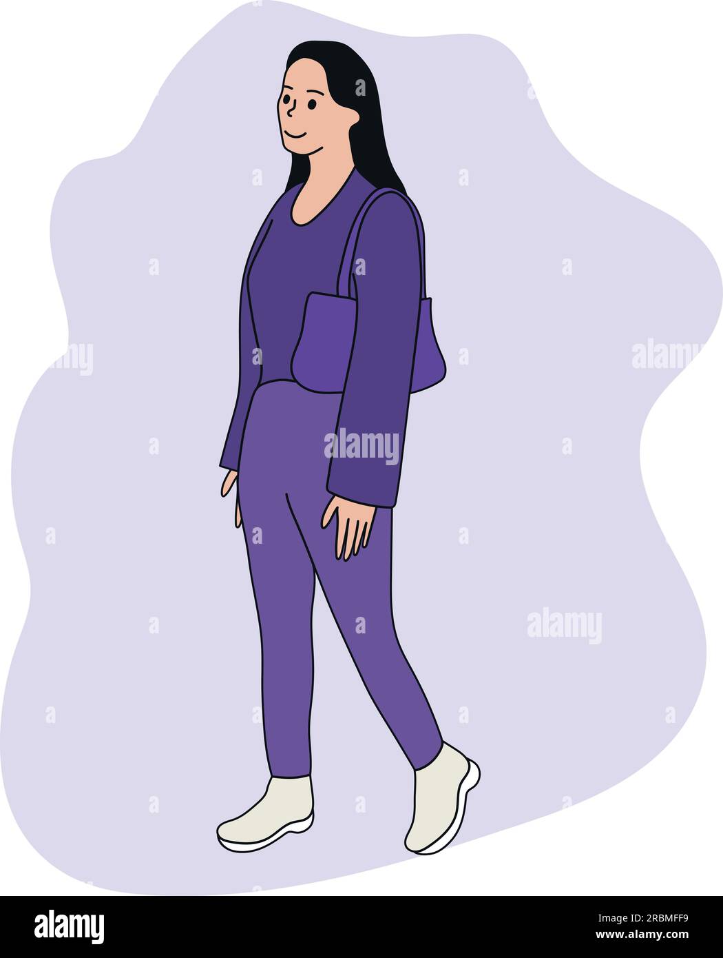 Attractive woman fashionable clothes Stock Vector Images - Alamy