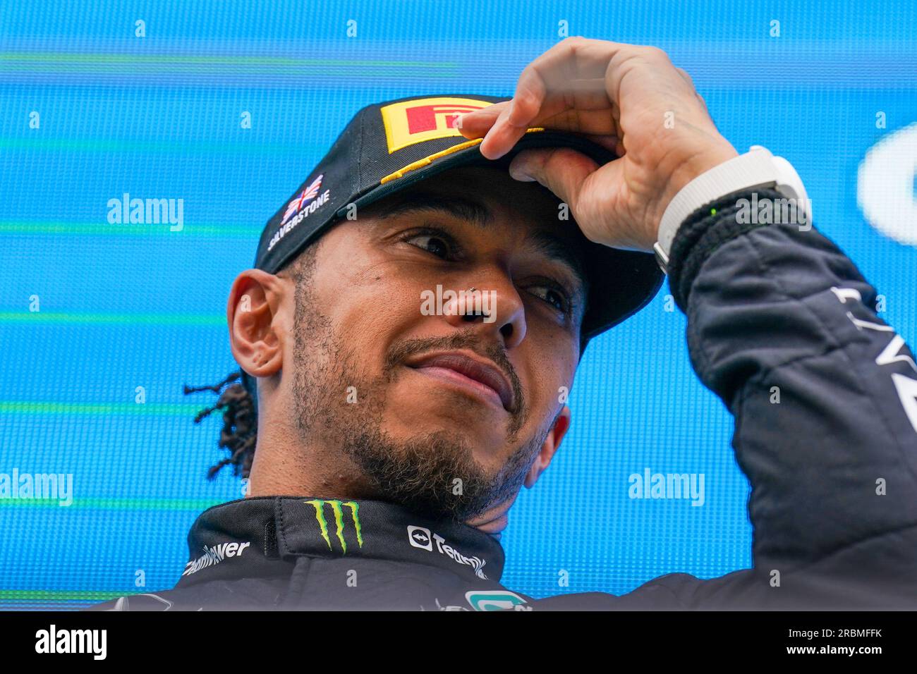 Lewis Hamilton 44 (GBR), Mercedes AMG Petronas W14 podium during the ...