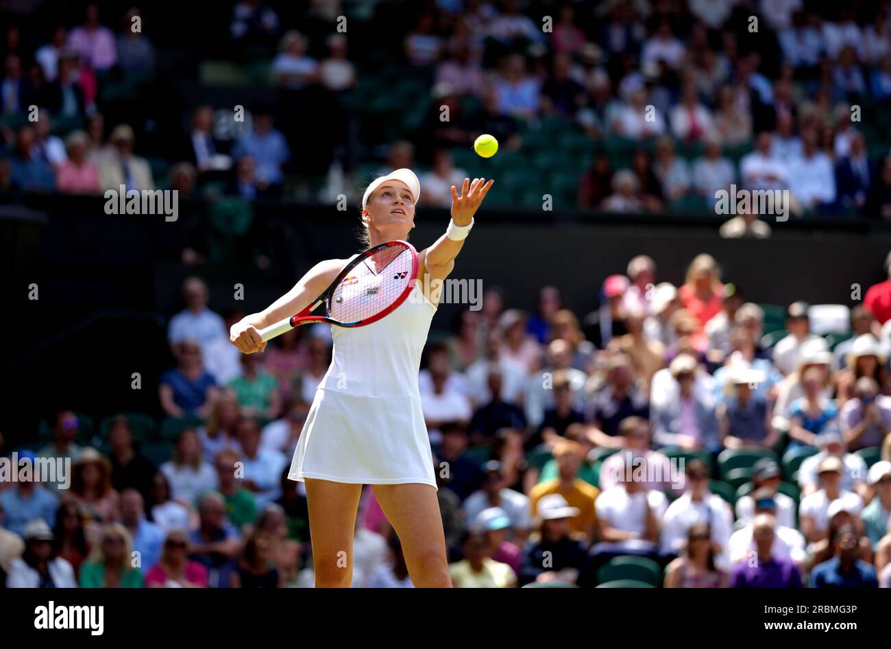 Elena Rybakina in action against Beatriz Haddad Maia (not pictured) on ...
