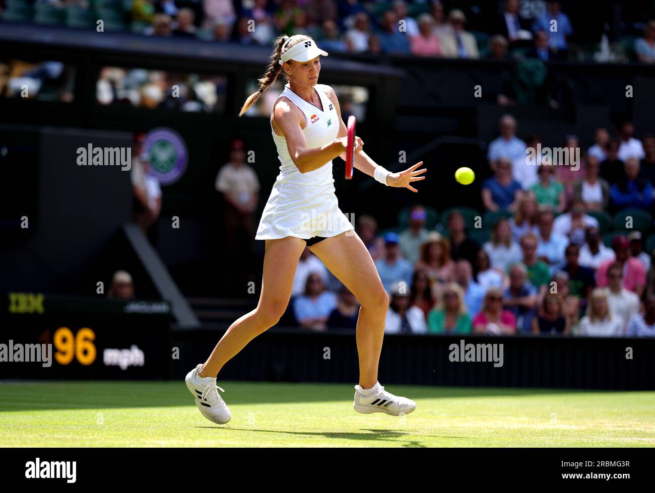 Elena Rybakina in action against Beatriz Haddad Maia (not pictured) on ...