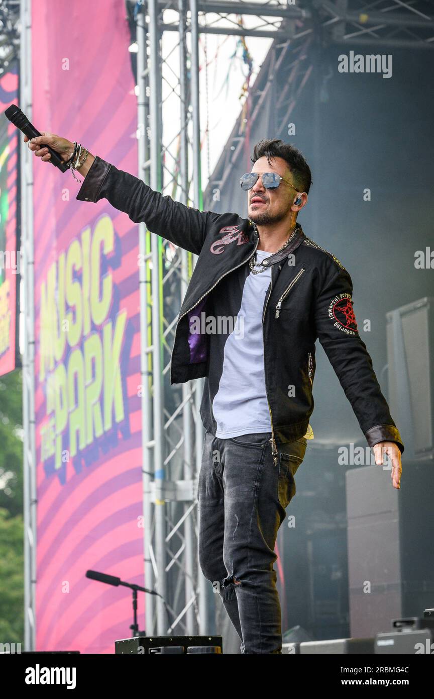 The Music in The Park event at Worden Park, Leyland. Peter Andre ...