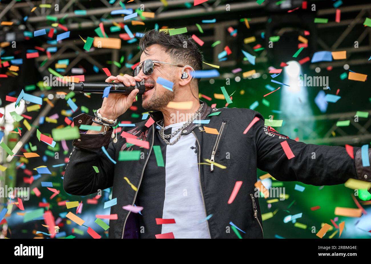 The Music in The Park event at Worden Park, Leyland. Peter Andre ...