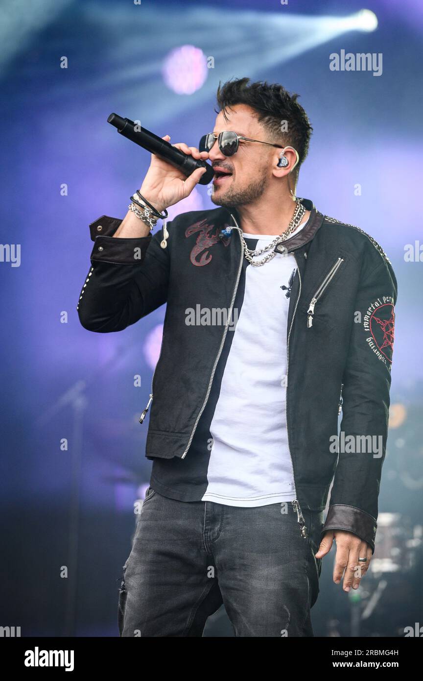 The Music in The Park event at Worden Park, Leyland. Peter Andre ...