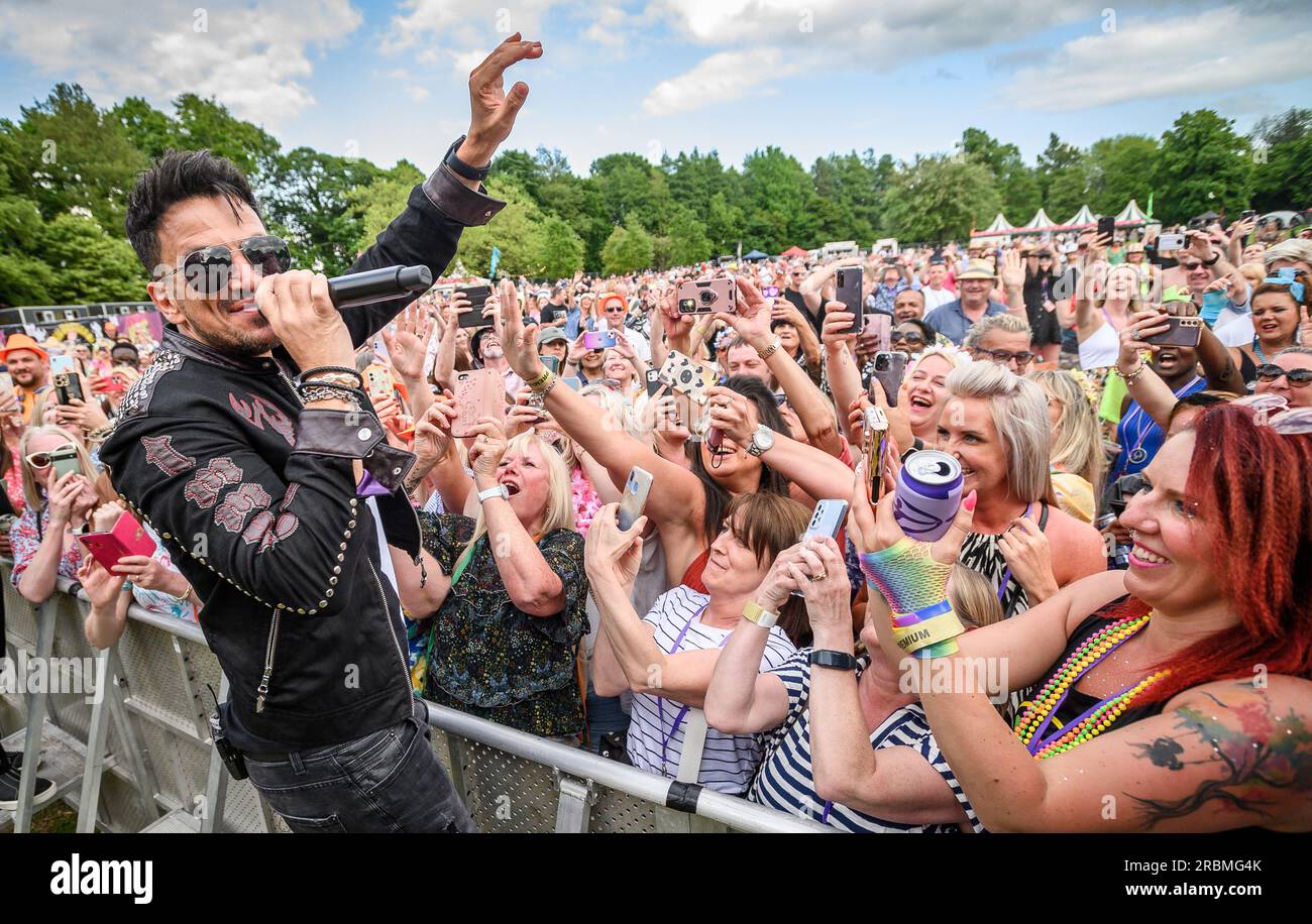 The Music in The Park event at Worden Park, Leyland. Peter Andre ...