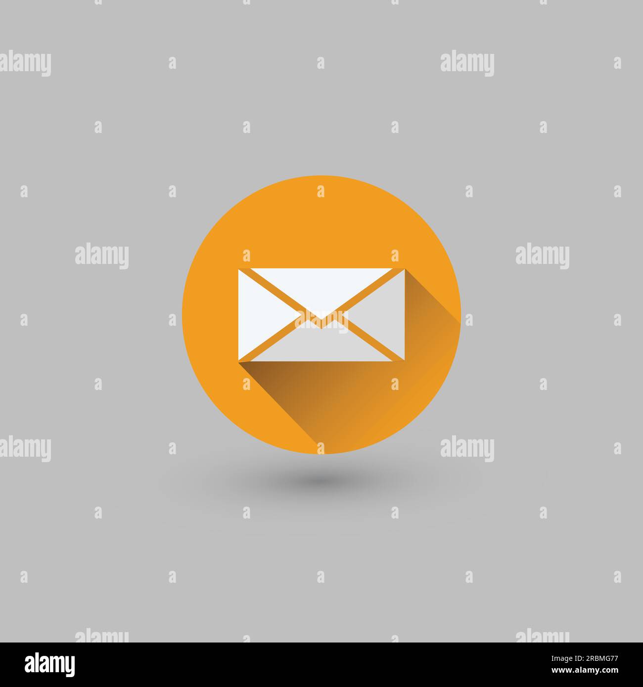 Flat UI Design - Colorful Webdesign Element - Envelope Icon Stock Vector Image & Art - Alamy