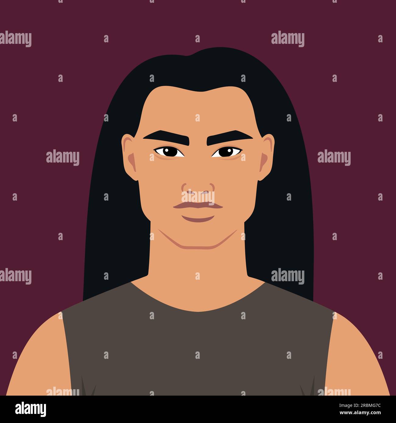 Aboriginal young man Stock Vector Images - Alamy