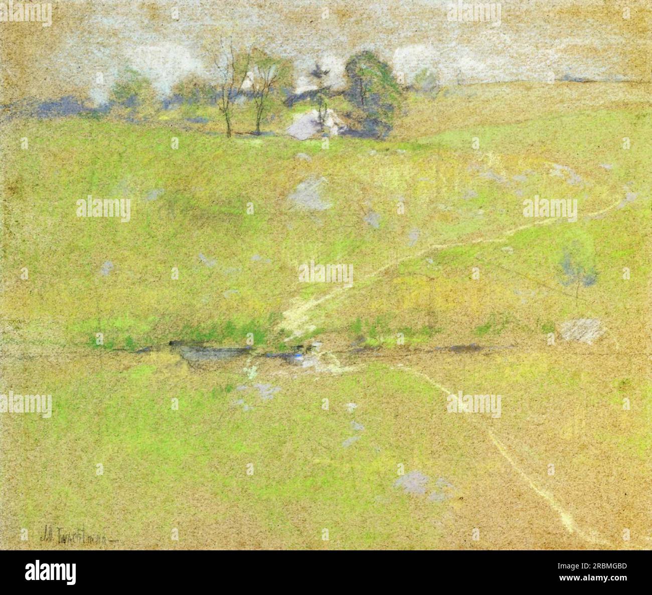 John twachtman path in the hills hi-res stock photography and images ...