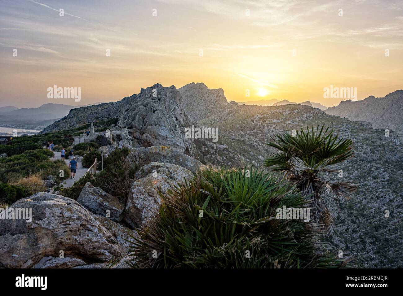 Sunset at Mirador de Es Colomer, Mallorca, Spain Stock Photo - Alamy