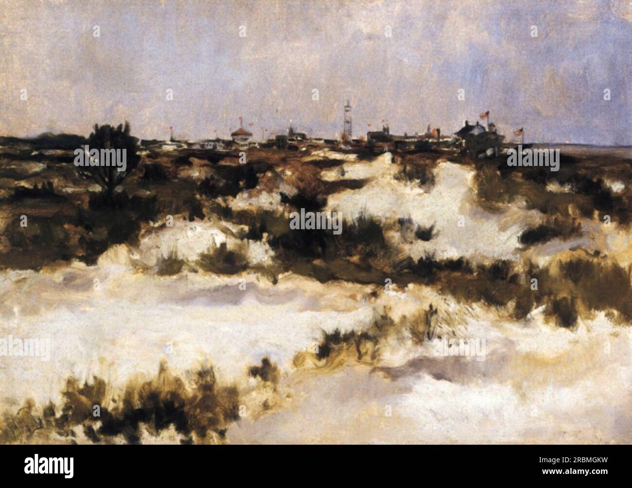 Back of Coney Island 1880 by John Henry Twachtman Stock Photo - Alamy