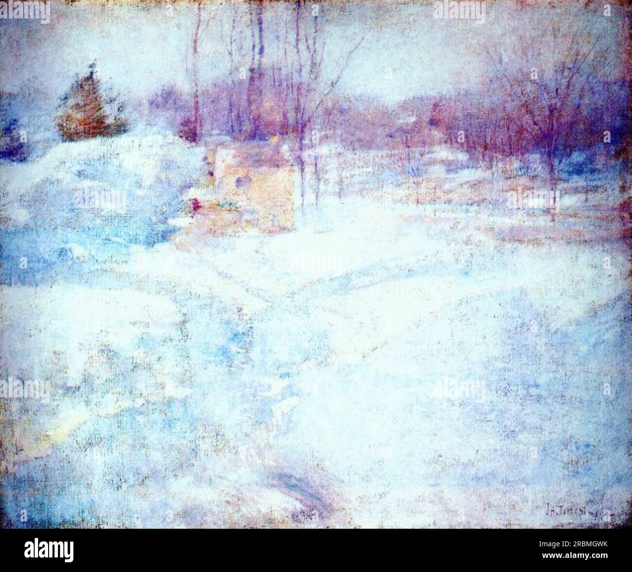 Winter 1890 by John Henry Twachtman Stock Photo - Alamy