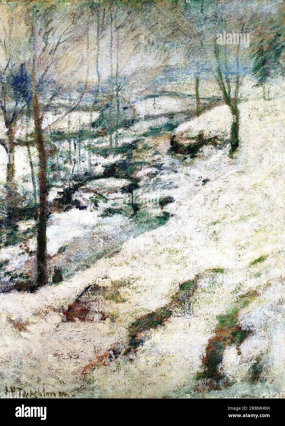 Frozen Brook 1893 by John Henry Twachtman Stock Photo - Alamy