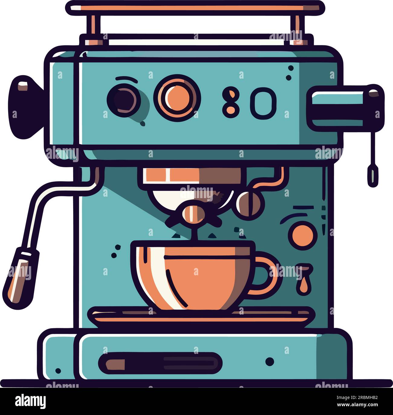 Gourmet coffee shop machinery icon Stock Vector Image & Art - Alamy