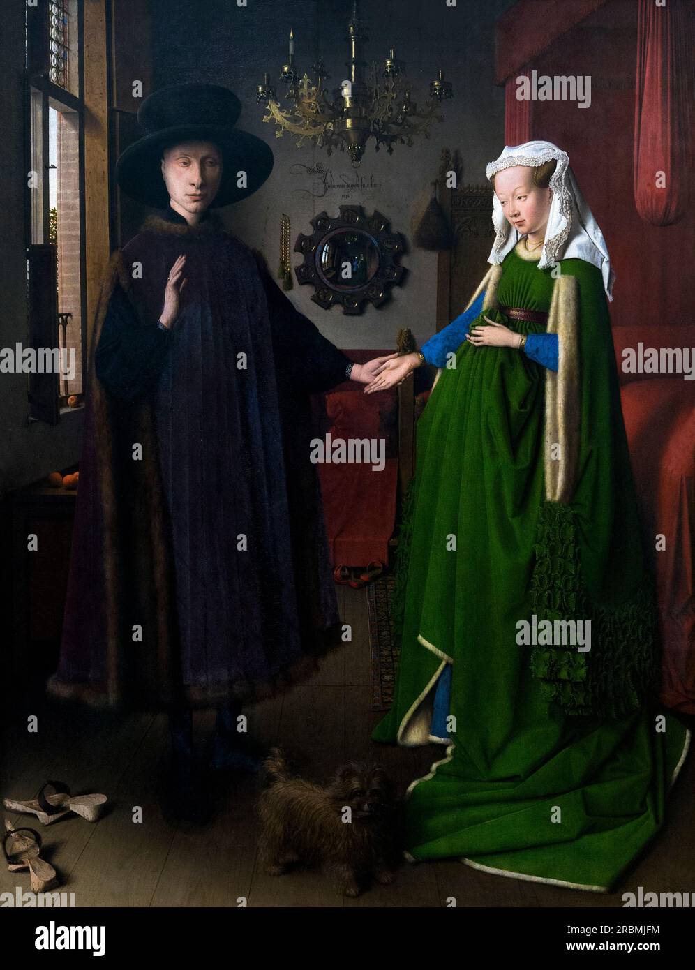 Portrait of Giovanni Arnolfini, Arnolfini Portrait, Jan van Eyck, 1434 ...