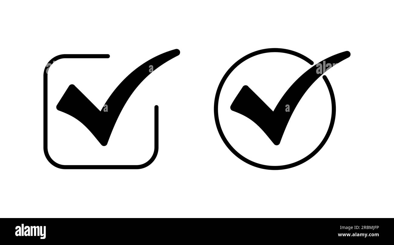 check icon vector. check mark icon. check list button icon Stock Vector Image & Art - Alamy