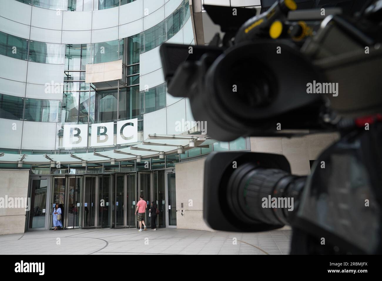 A view of BBC Broadcasting house, in central London, after a male ...