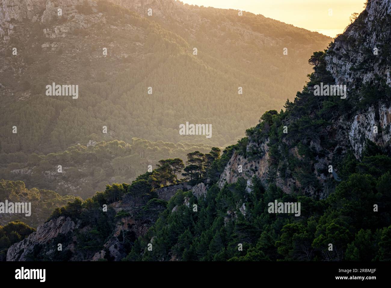 Sunrise at Mirador de Es Colomer, Mallorca, Spain Stock Photo - Alamy