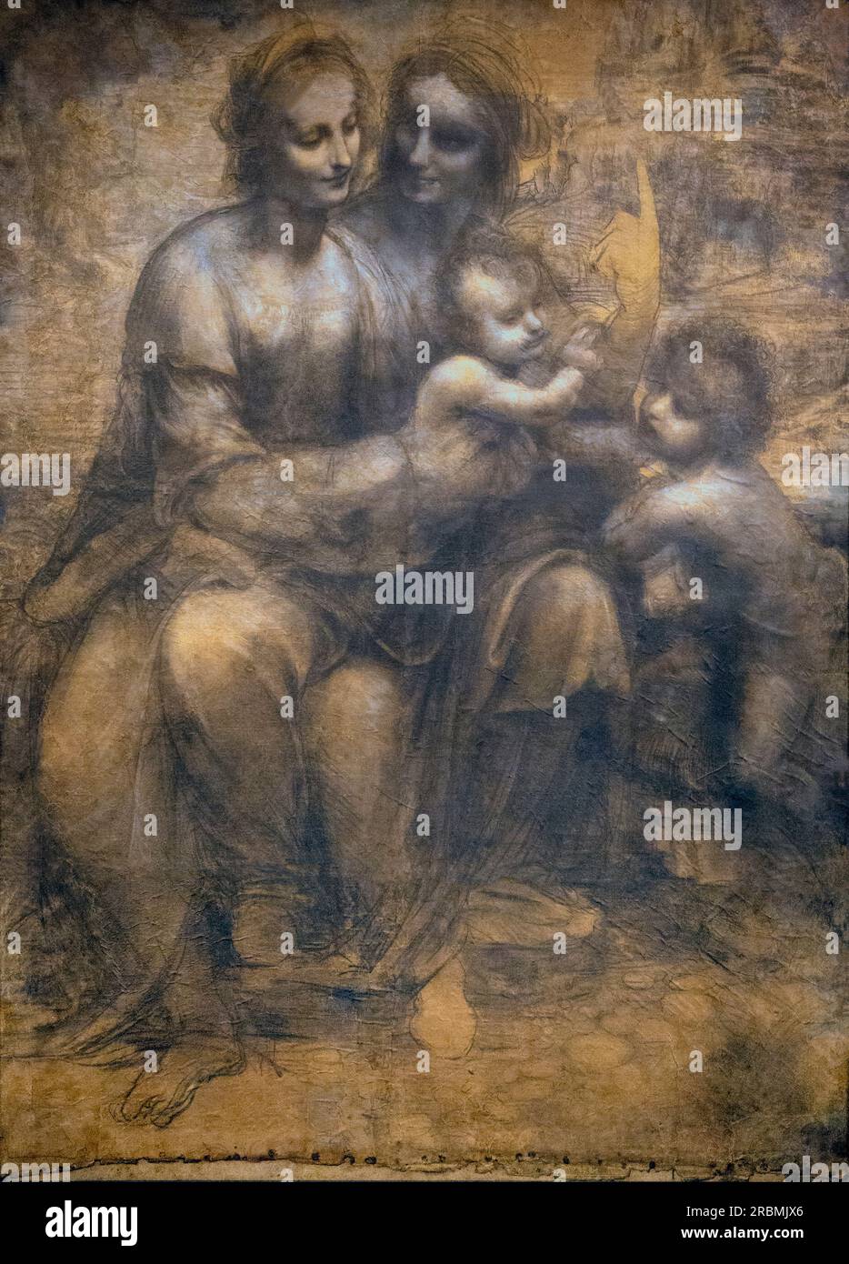 Virgin and Child with Saint Anne and Saint John the Baptist, The ...