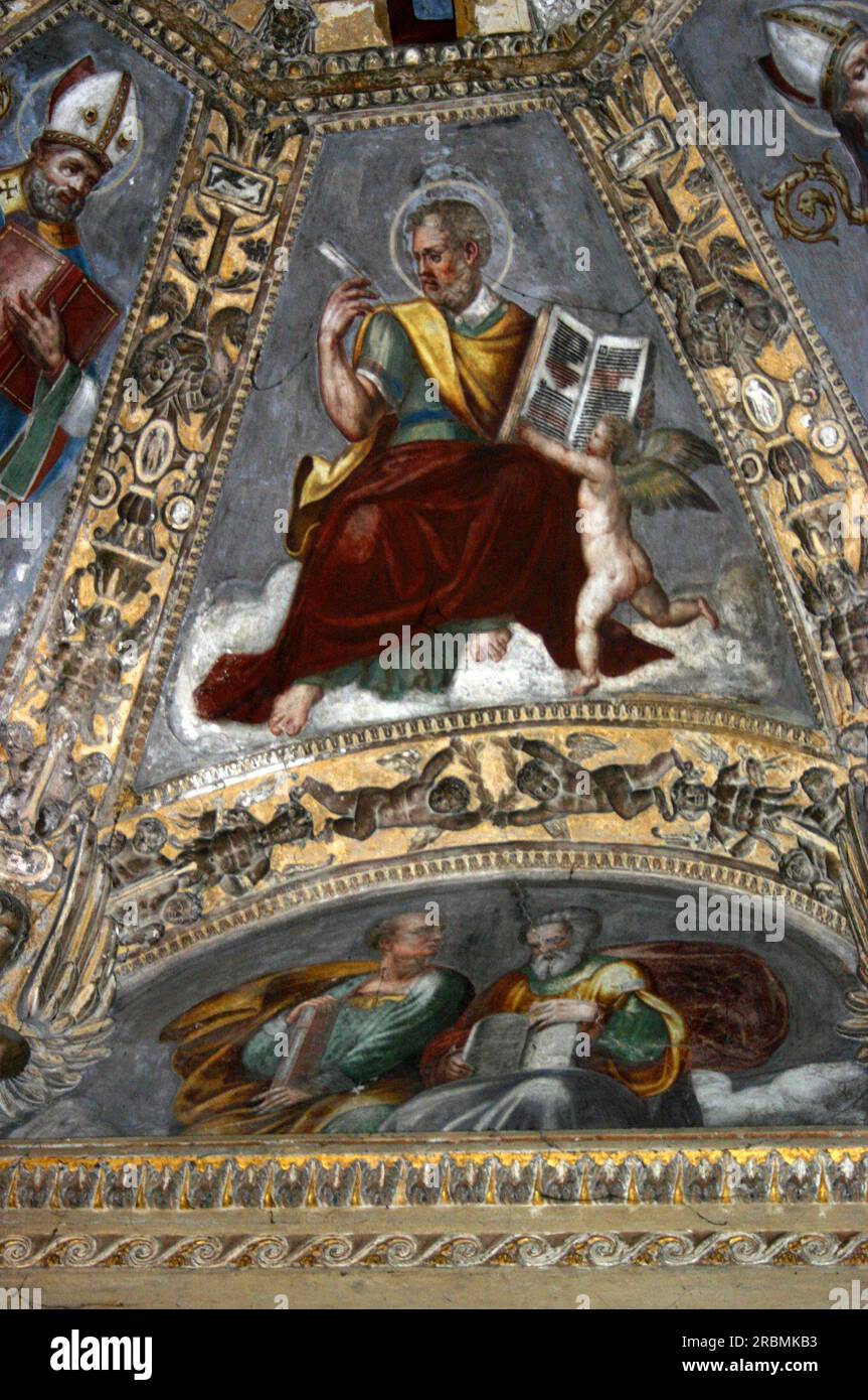 Matthew the Evangelist. Detail from the Ceiling of the Altar Chapel in ...