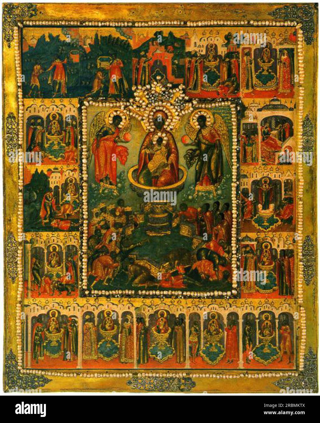 Our Lady of Life-giving Source 1670 by Simon Ushakov Stock Photo - Alamy