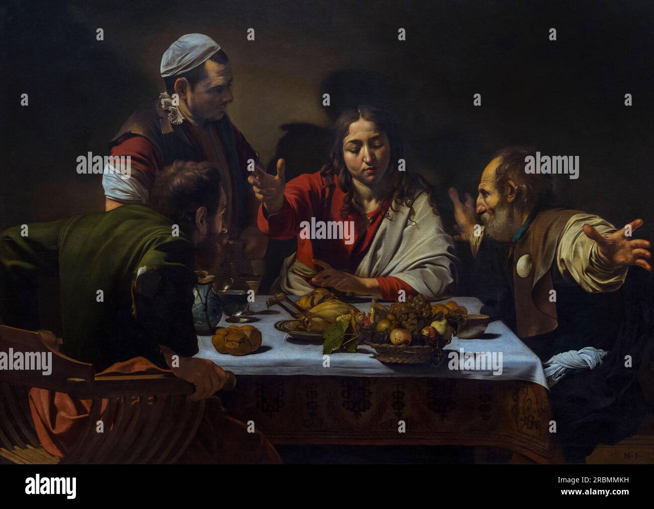 Supper at Emmaus, Caravaggio, 1601 Stock Photo - Alamy