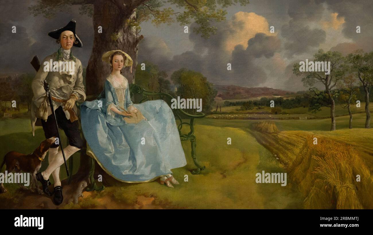 Mr and Mrs Andrews, Thomas Gainsborough, circa 1750 Stock Photo - Alamy