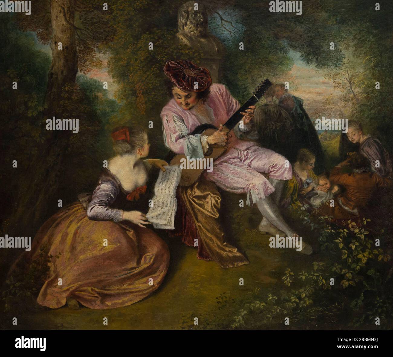 The Scale of Love, Jean-Antoine Watteau, 1715-1718 Stock Photo - Alamy