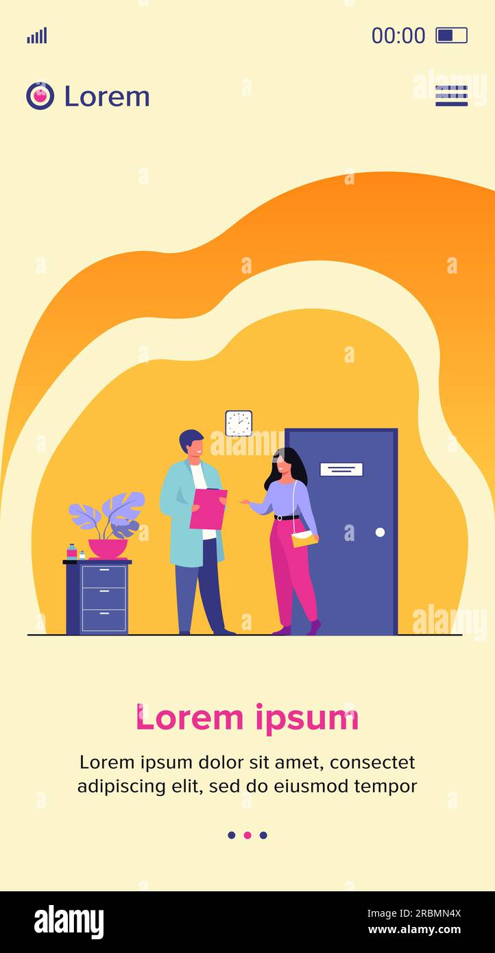 Man consultation female doctor Stock Vector Images - Alamy