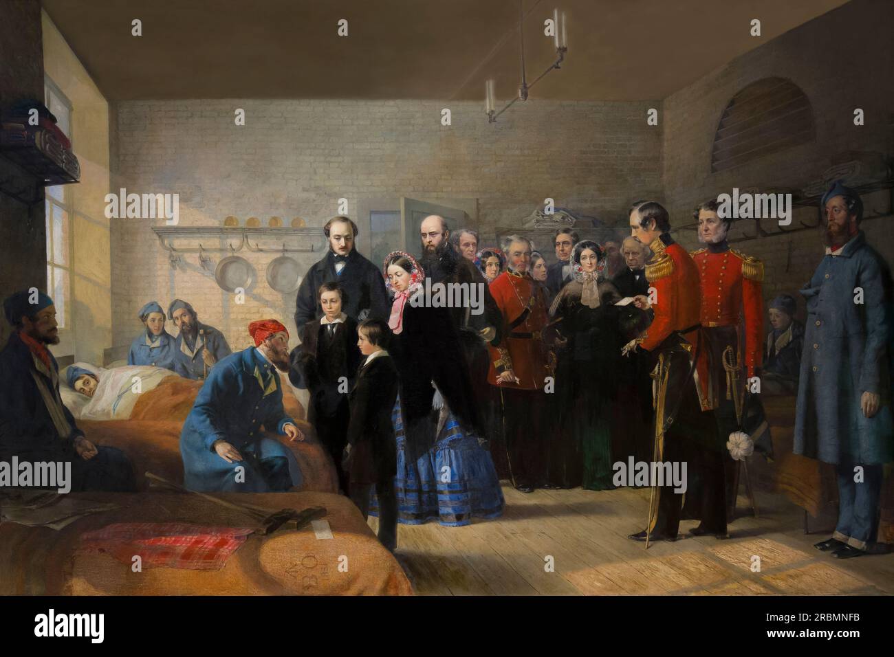 Queen Victoria's First Visit to her Wounded Soldiers, Jerry Barrett ...