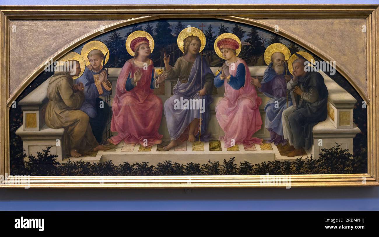 Seven Saints, Fra Filippo Lippi, circa 1450 Stock Photo - Alamy